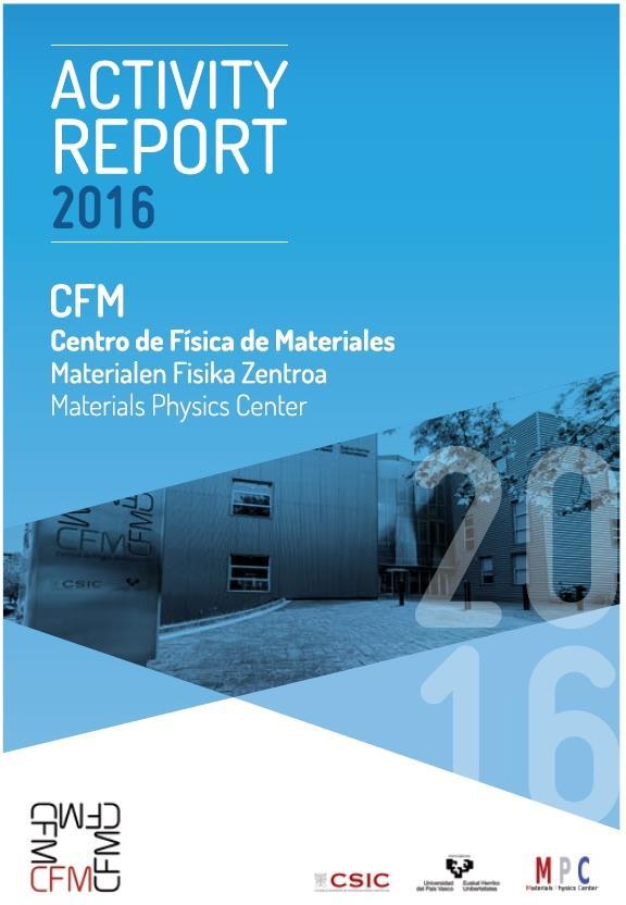 2016 CFM´s Annual Report – CFM – Materials Physics Center